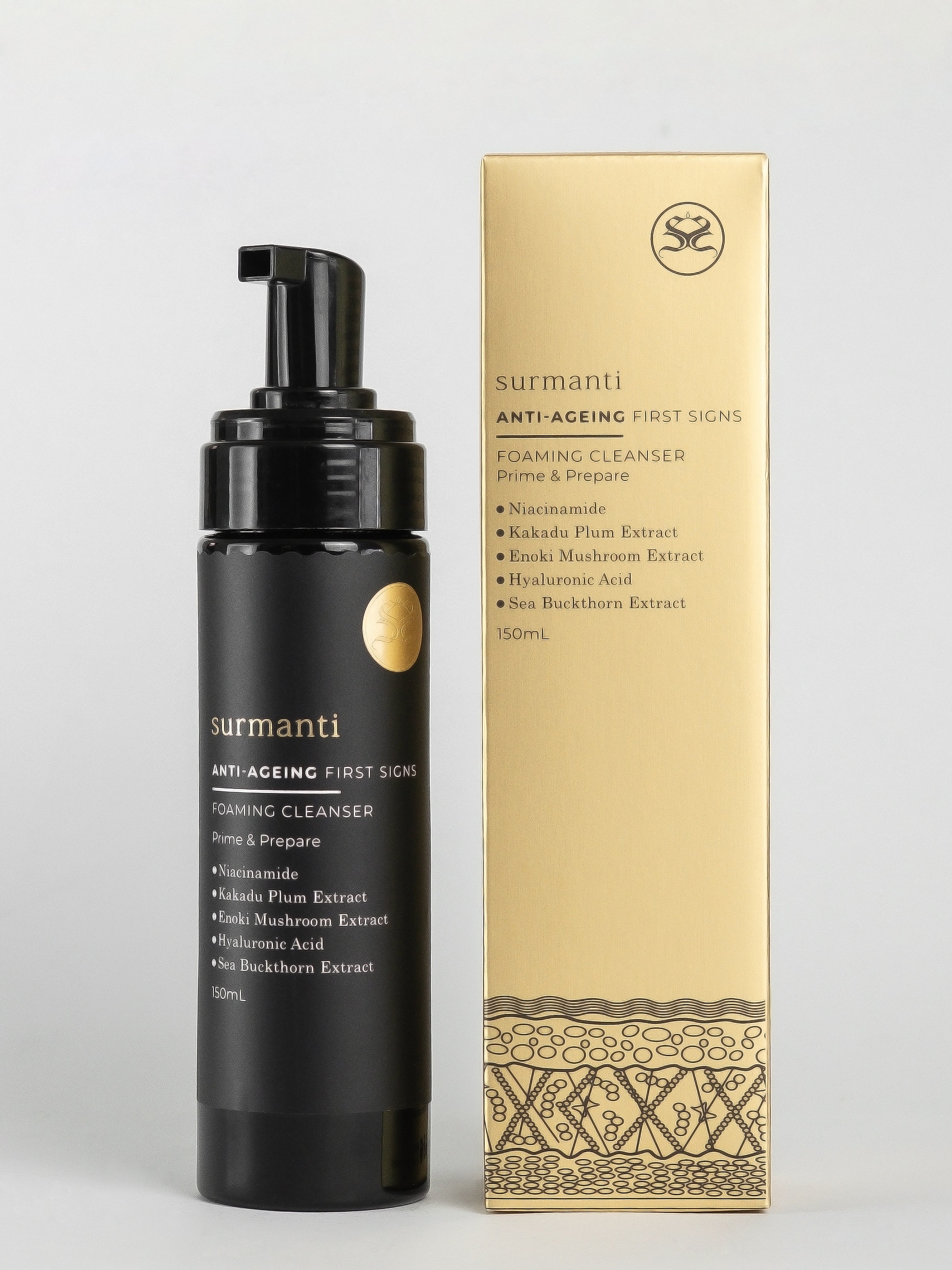Anti-Ageing First Signs Foaming Cleanser| Surmanti