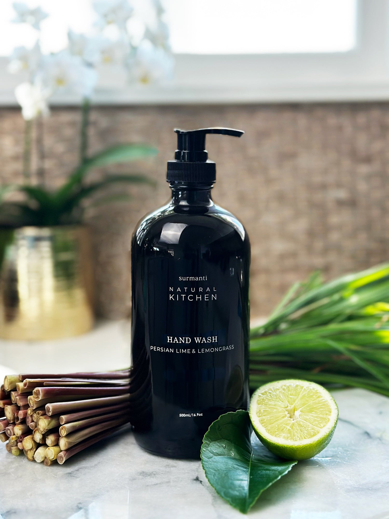 Natural Hand Wash Persian Lime & Lemongrass – Gentle on Hands - NZ Made