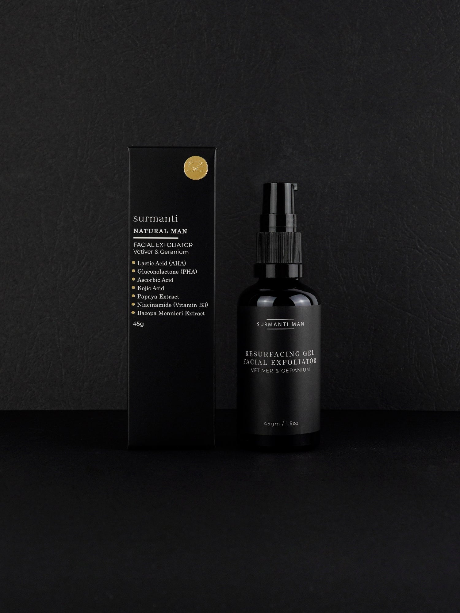 Natural Man Resurfacing Gel, Facial Exfoliator-Instant Visible Results ...