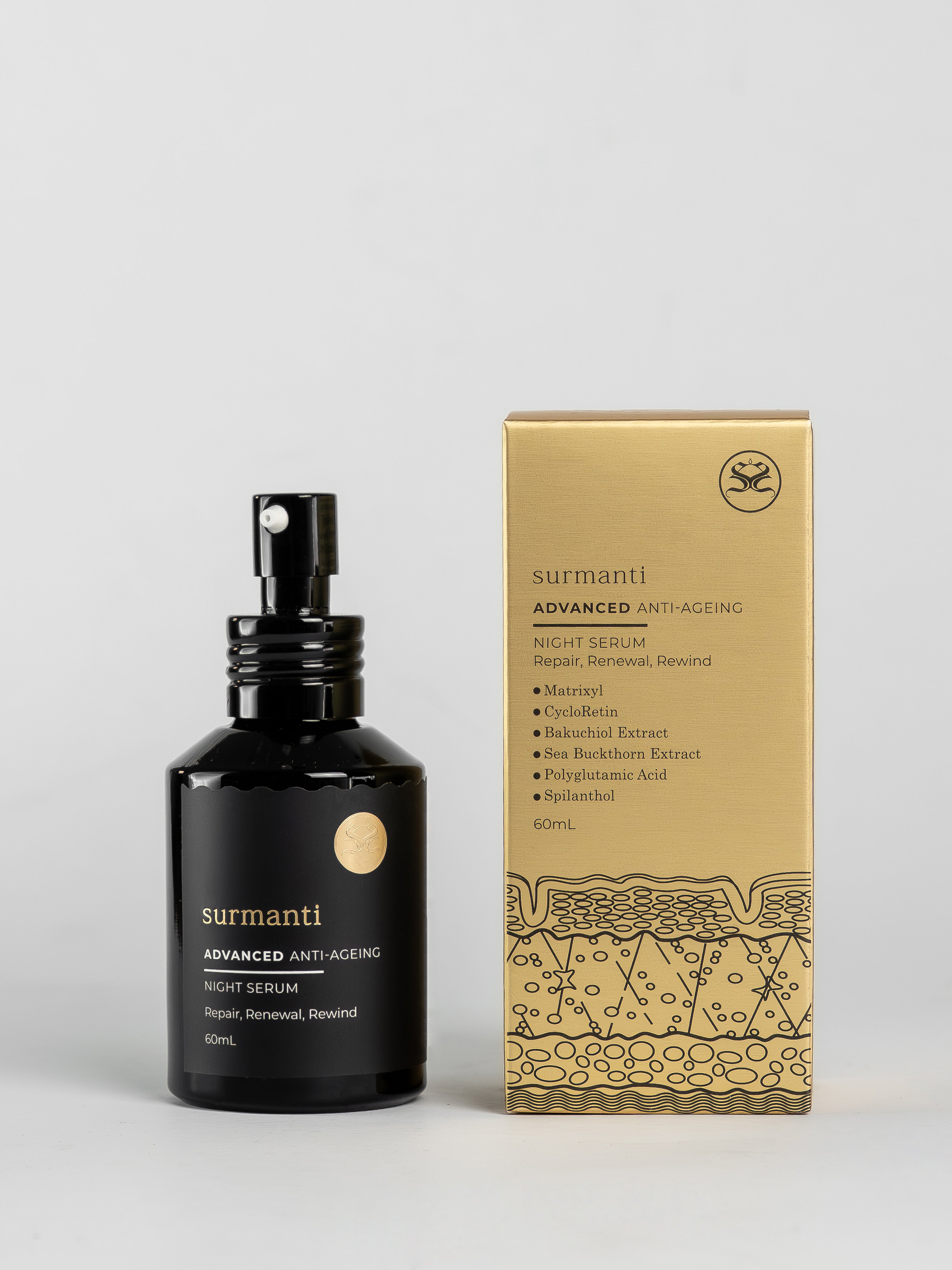 Advanced Anti-Ageing Night Serum | Surmanti