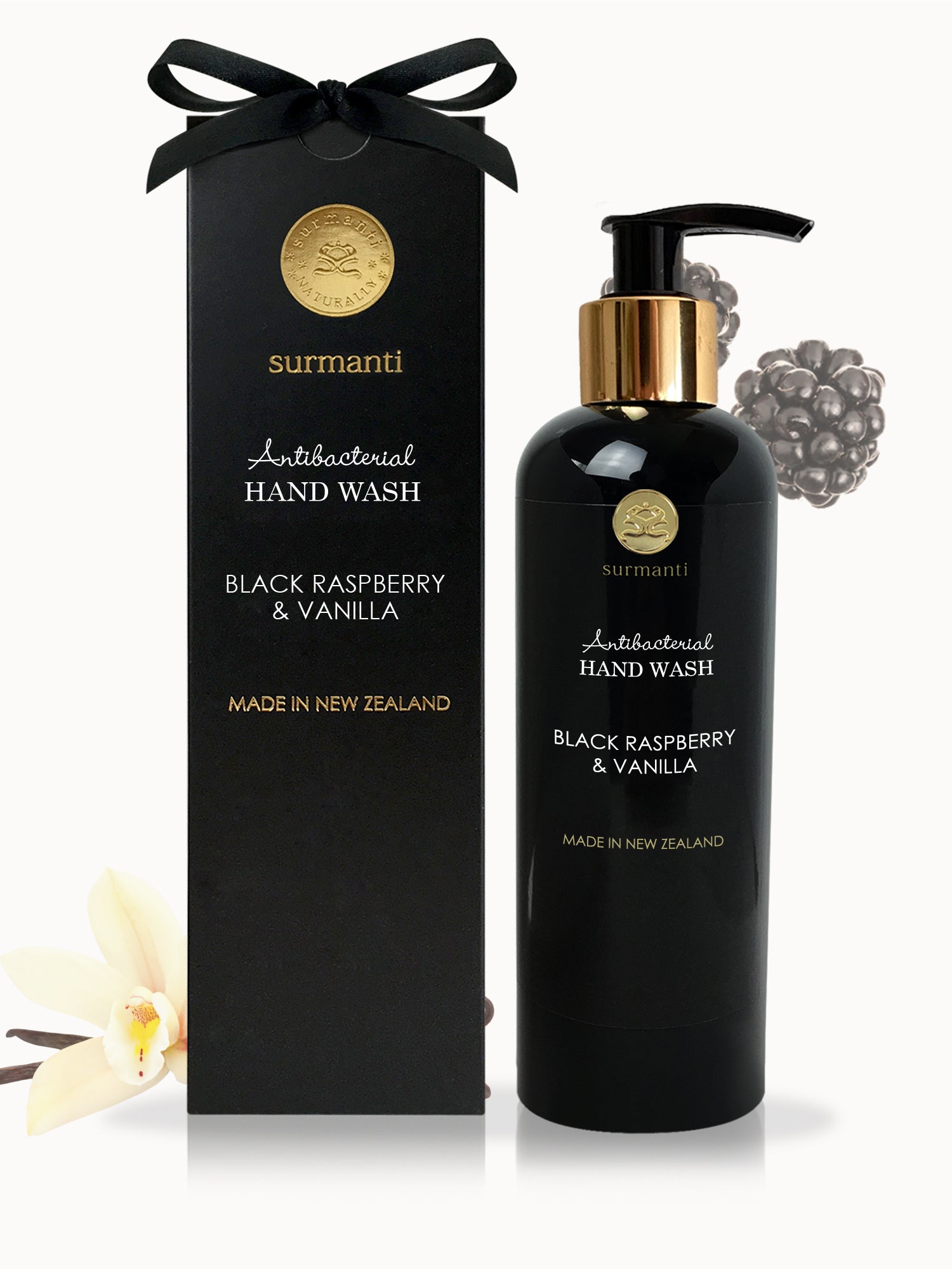 Black Raspberry & Vanilla Hand Wash (300 ml) - Surmanti